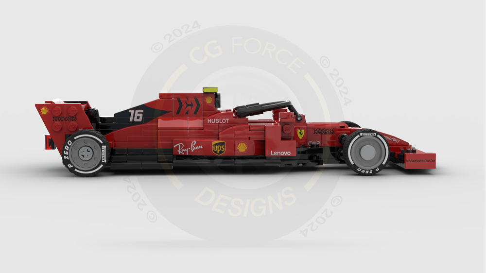 LEGO MOC F1 Ferrari SF90 - Alt livery by CGForceDesigns | Rebrickable ...