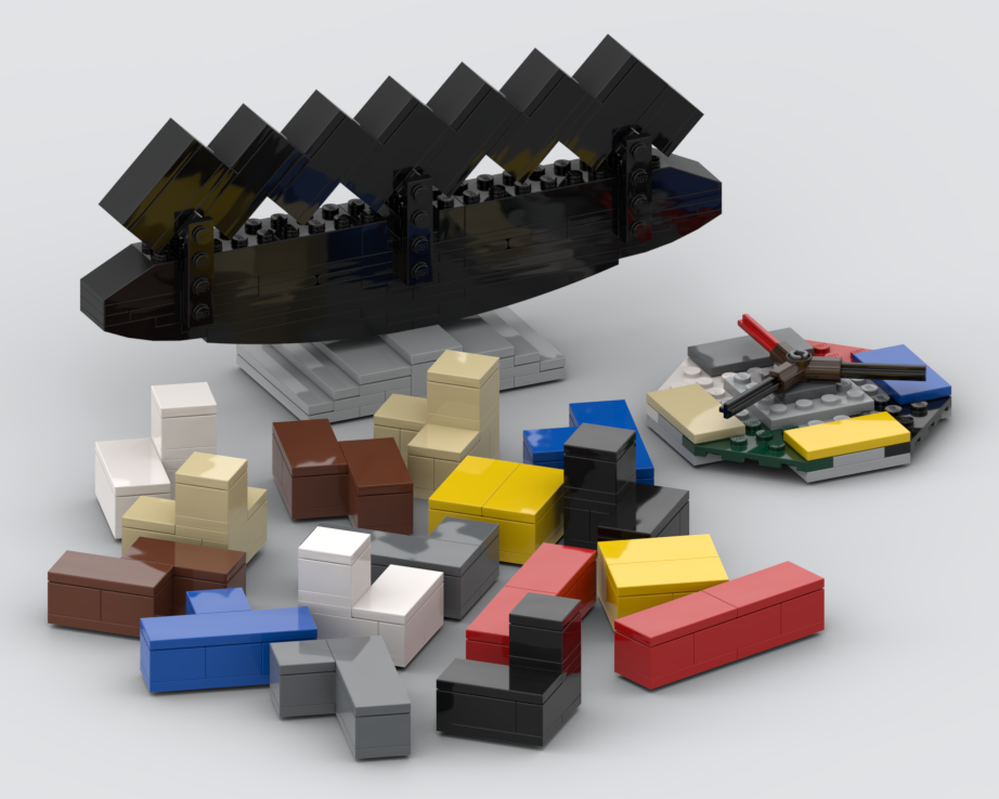 LEGO MOC Balance Tetris V2 by birdbrickbuilds | Rebrickable - Build ...