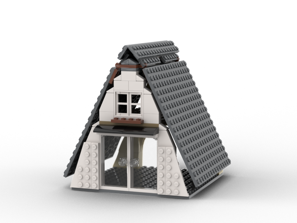 LEGO MOC A-Frame House by brickbicycle | Rebrickable - Build with LEGO