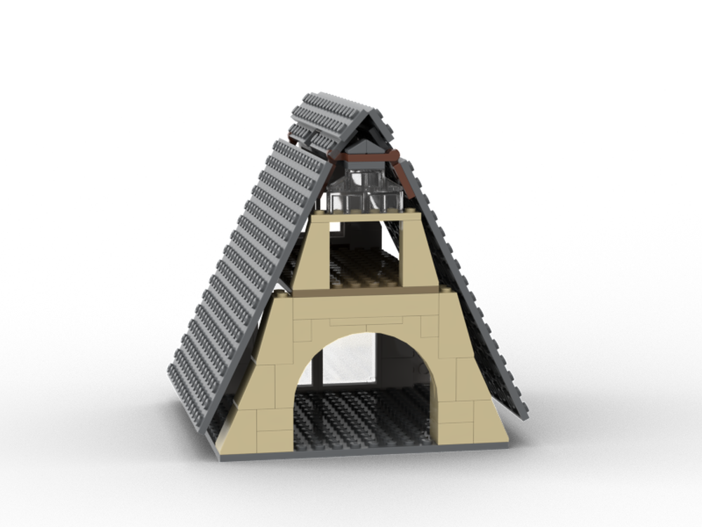 LEGO MOC A-Frame House by brickbicycle | Rebrickable - Build with LEGO