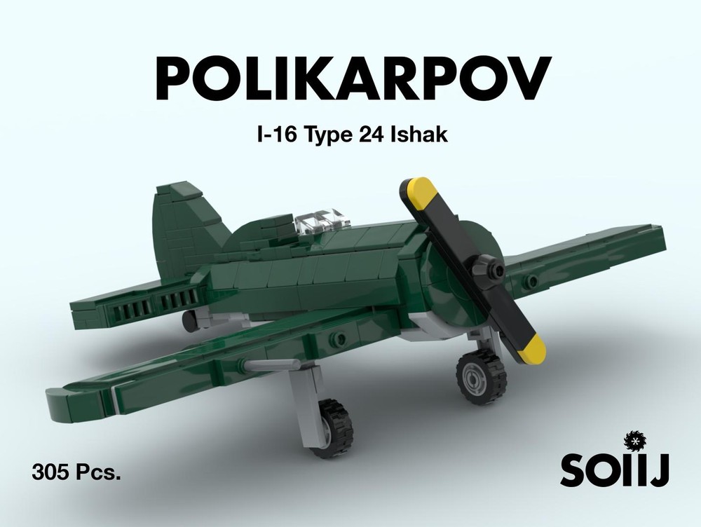 LEGO MOC Polikarpov I-16 Type 24 Ishak/Donkey - Fighter plane 1:35 by ...