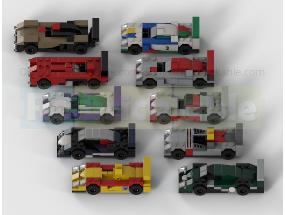 LEGO MOC Pack Of 10 2000's Le Mans Racing Cars - Half Speed Champions ...