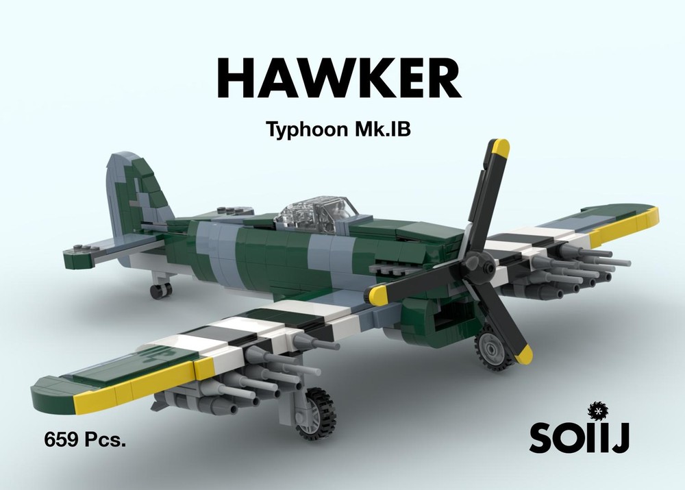 LEGO MOC Hawker Typhoon Mk.Ib - Fighter/Strike aircraft 1:35 by Soiij ...