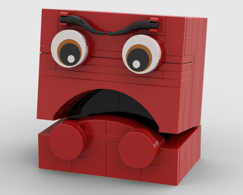 LEGO MOC Angry 2x2 Brick by Thierry | Rebrickable - Build with LEGO