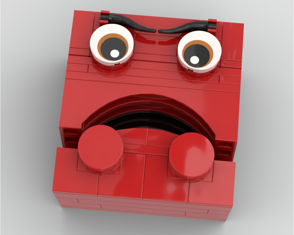 LEGO MOC Angry 2x2 Brick by Thierry | Rebrickable - Build with LEGO