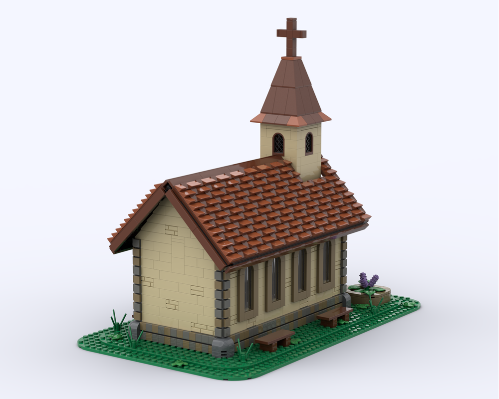 Lego Moc Old Church By Justmoc Rebrickable Build With Lego