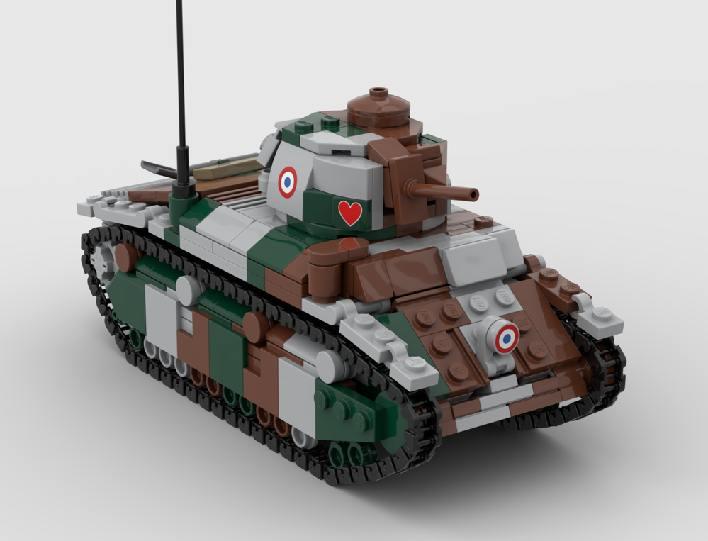 LEGO MOC Char Renault D2 by ccffpt | Rebrickable - Build with LEGO