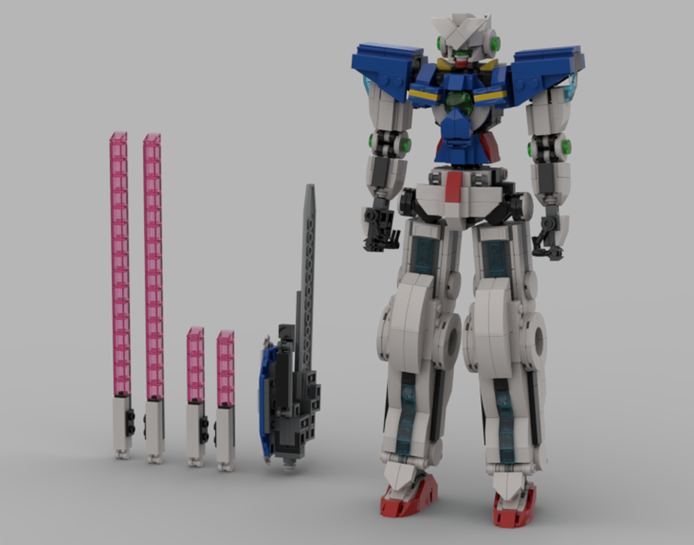 LEGO MOC MOC GN-001 Gundam Exia (from Mobile Suit Gundam 00) by elinnafol | Rebrickable - Build ...