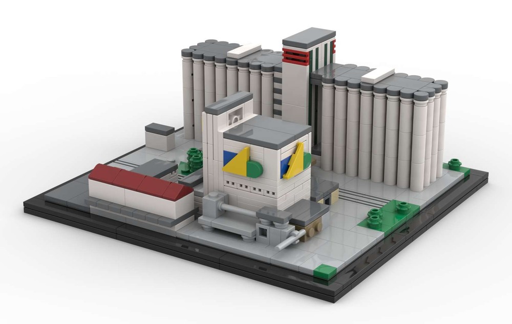 LEGO MOC AHG grain silos and DEUKA animal food production plant, Erfurt ...