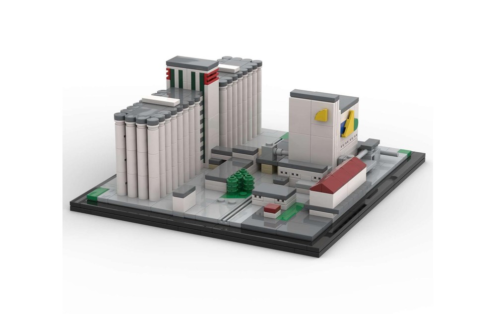 LEGO MOC AHG grain silos and DEUKA animal food production plant, Erfurt ...