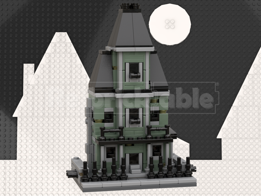 LEGO MOC Mini modulars : Haunted house (10228) by raguidel ...