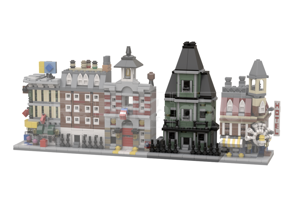 LEGO MOC Mini modulars : Haunted house (10228) by raguidel ...