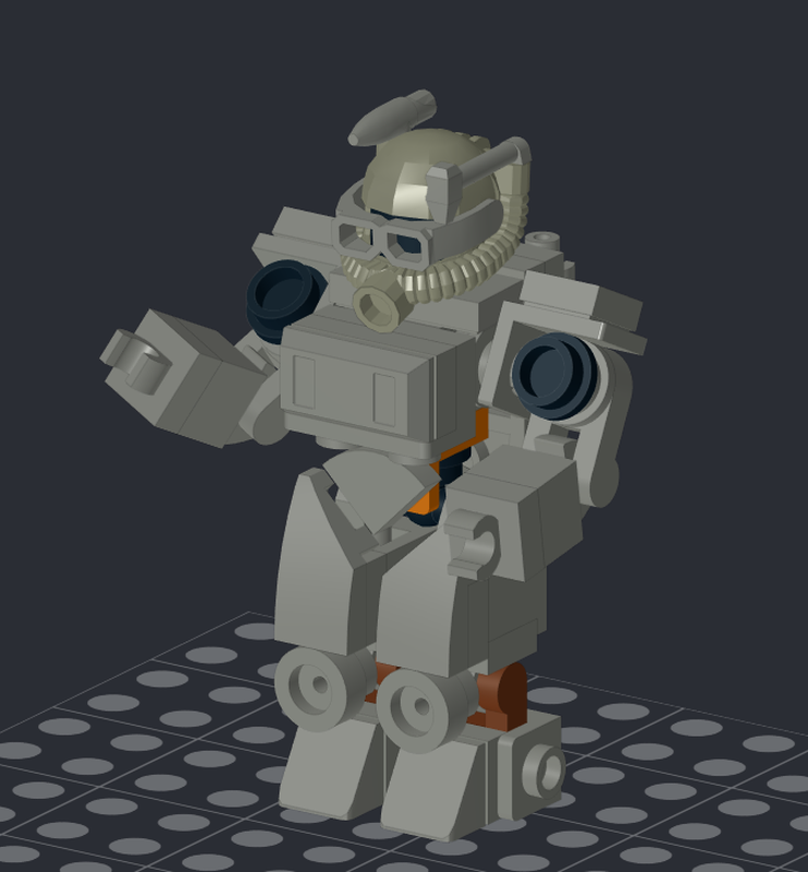 LEGO MOC T-45 Power Armour by Midling | Rebrickable - Build with LEGO