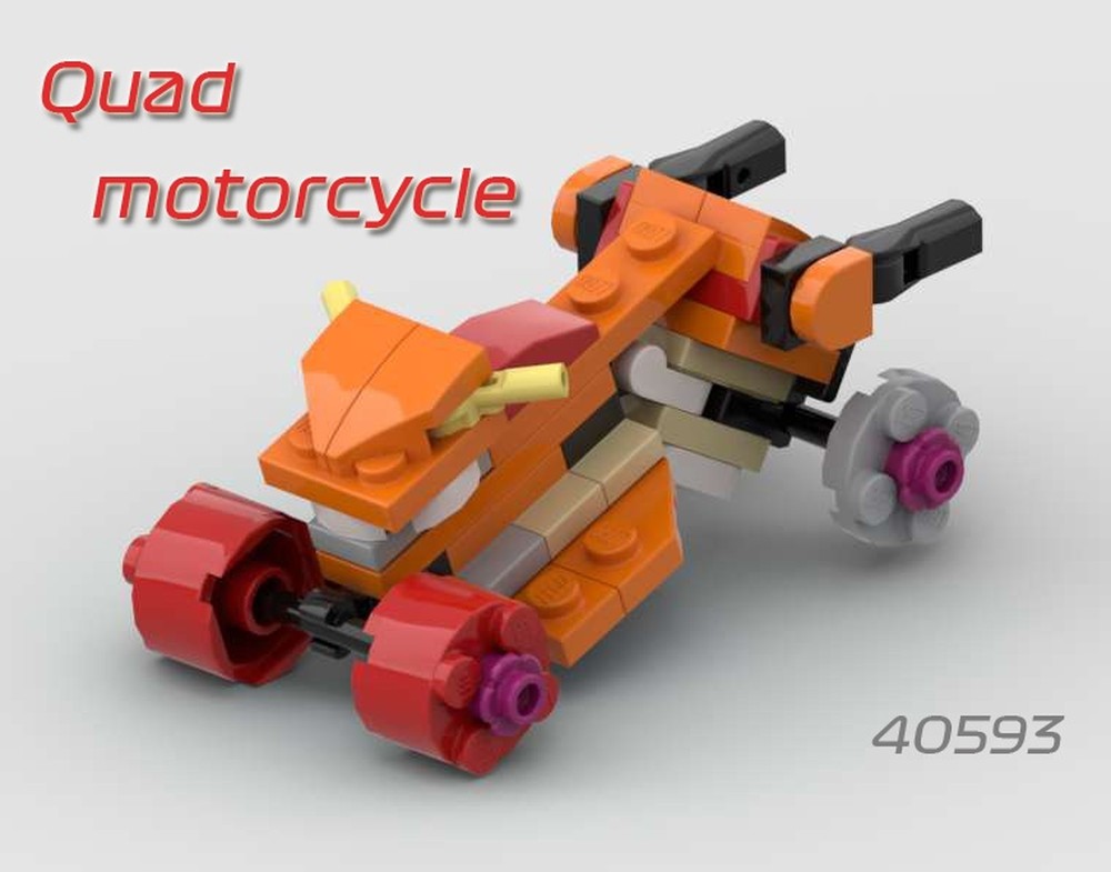 LEGO MOC 40593 Quad motorcycle by dLegooo | Rebrickable - Build with LEGO