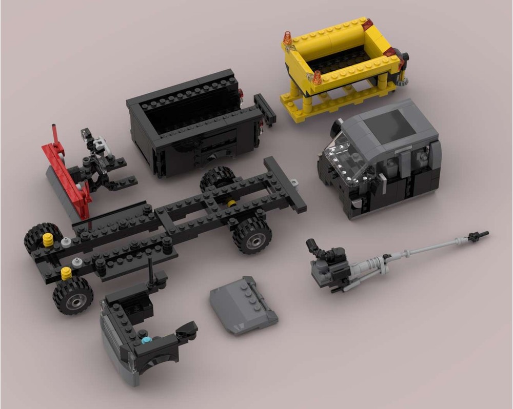 LEGO MOC 8 Wide Plow Truck by Xxriot99xX | Rebrickable - Build with LEGO