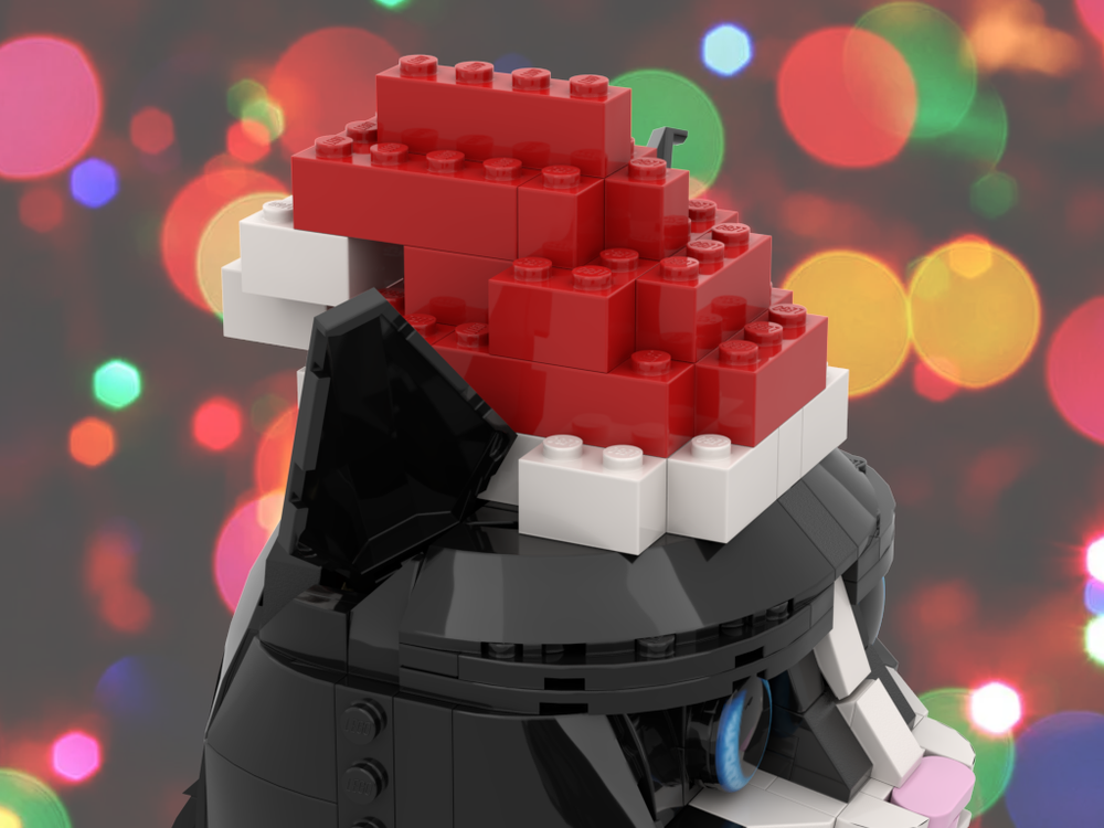 LEGO MOC Santa Hat for Tuxedo Cat by DoesTheBrick | Rebrickable - Build ...
