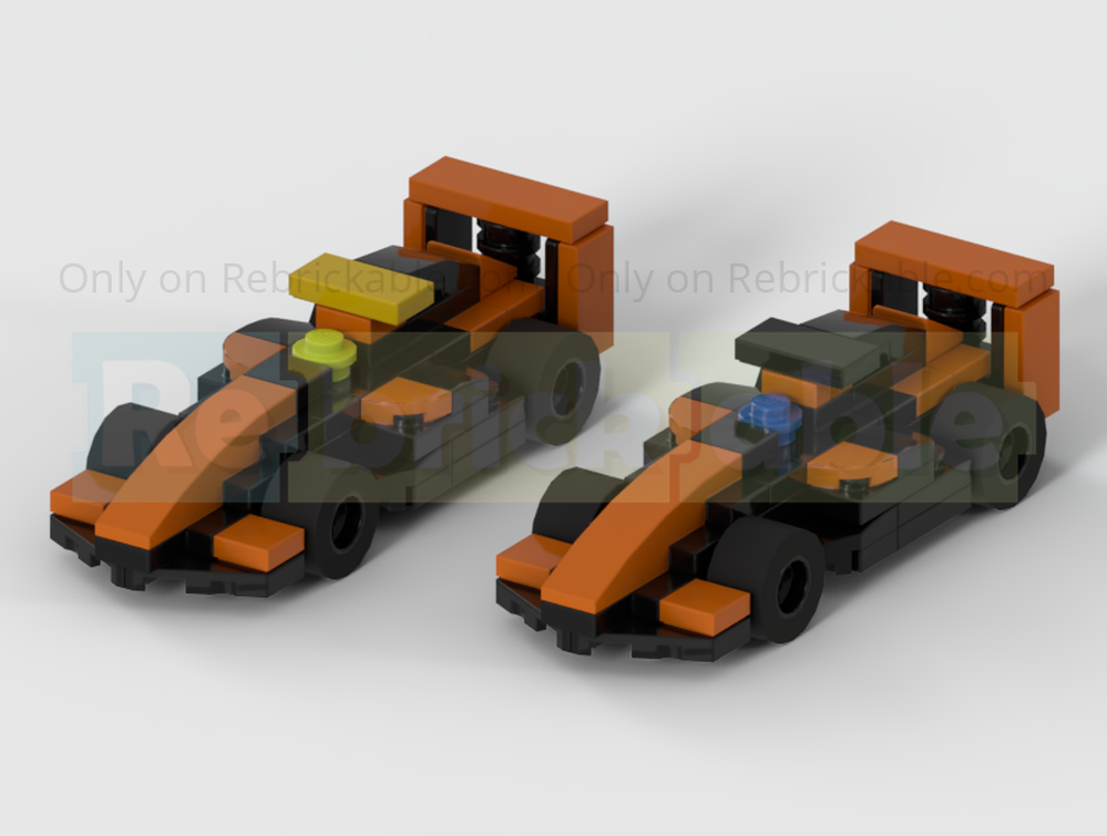 LEGO MOC 2024 Mclaren MCL38 Formula 1 Cars - Half Speed Champions Scale ...