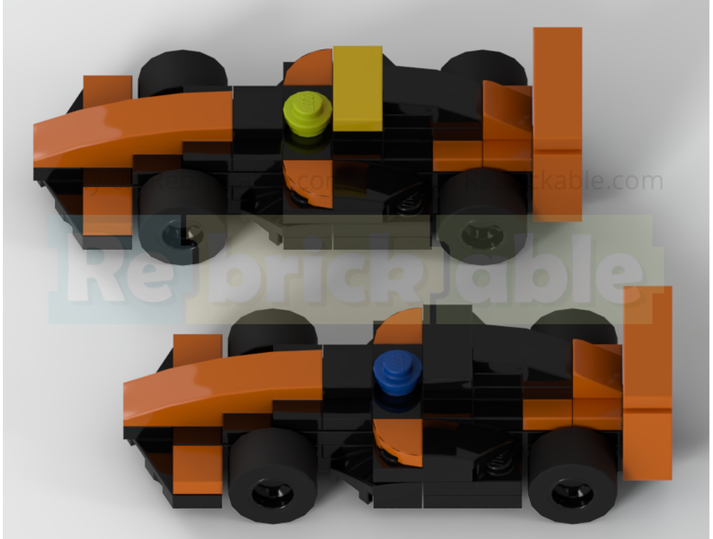 LEGO MOC 2024 Mclaren MCL38 Formula 1 Cars - Half Speed Champions Scale ...