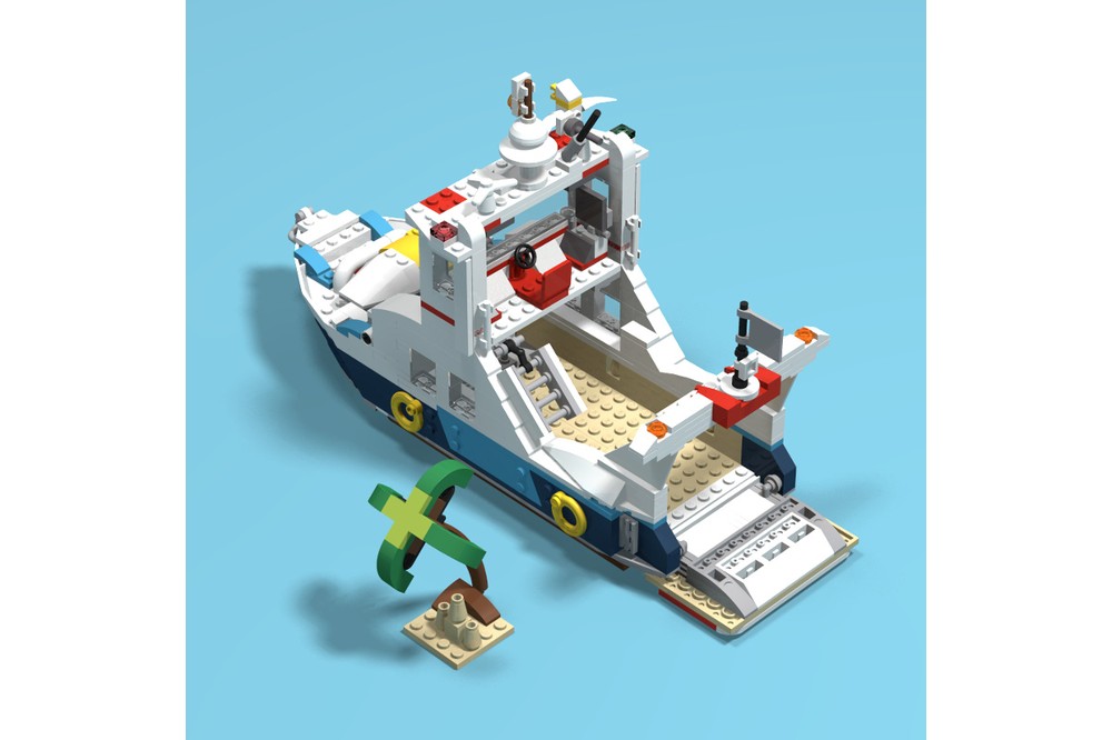 LEGO MOC 31083 Car Ferry by Nequmodiva | Rebrickable - Build with LEGO