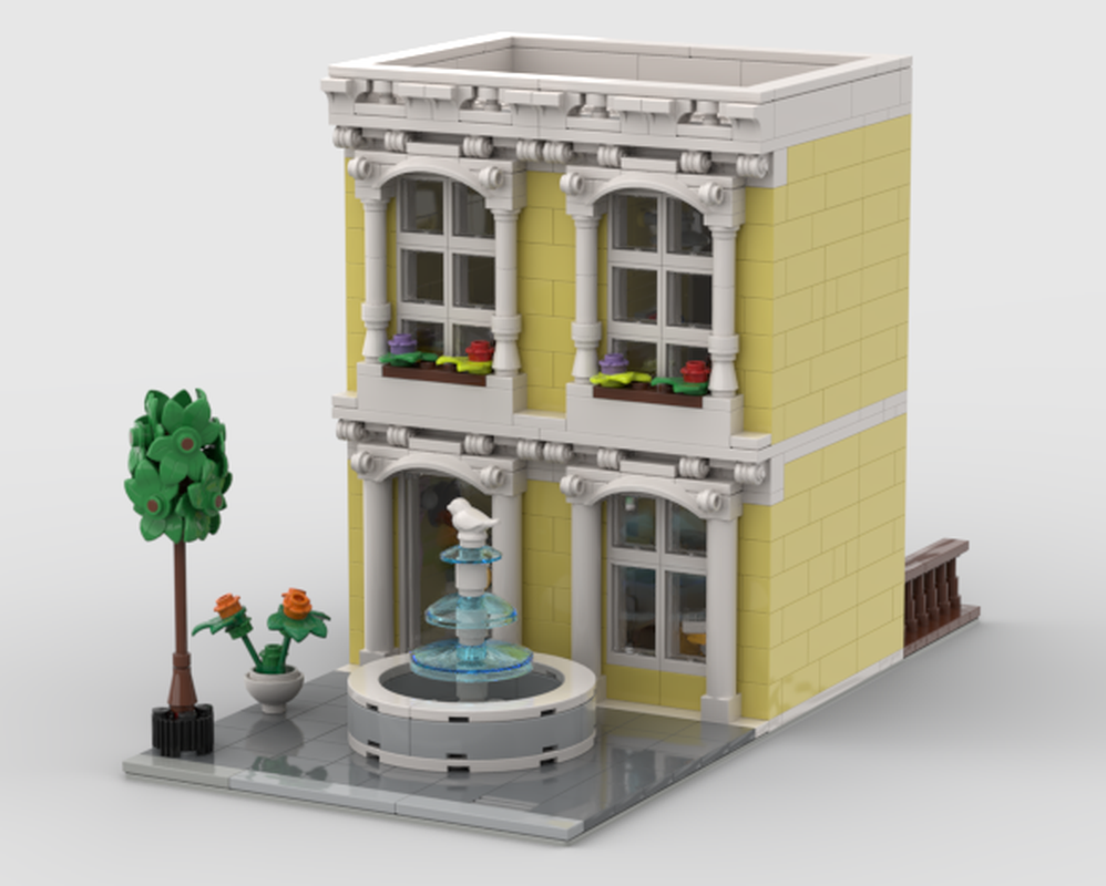 LEGO MOC Modular - The little yellow house of the square 2-3 by Fooufii ...
