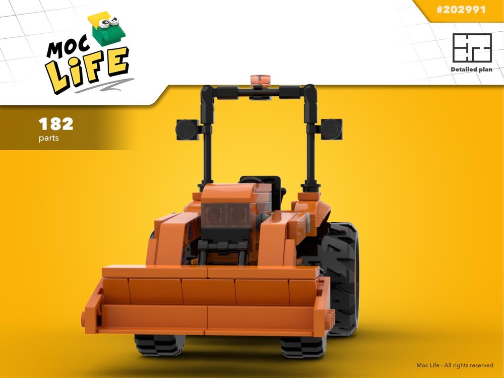 LEGO MOC Kubota LX2620 by MocLife | Rebrickable - Build with LEGO