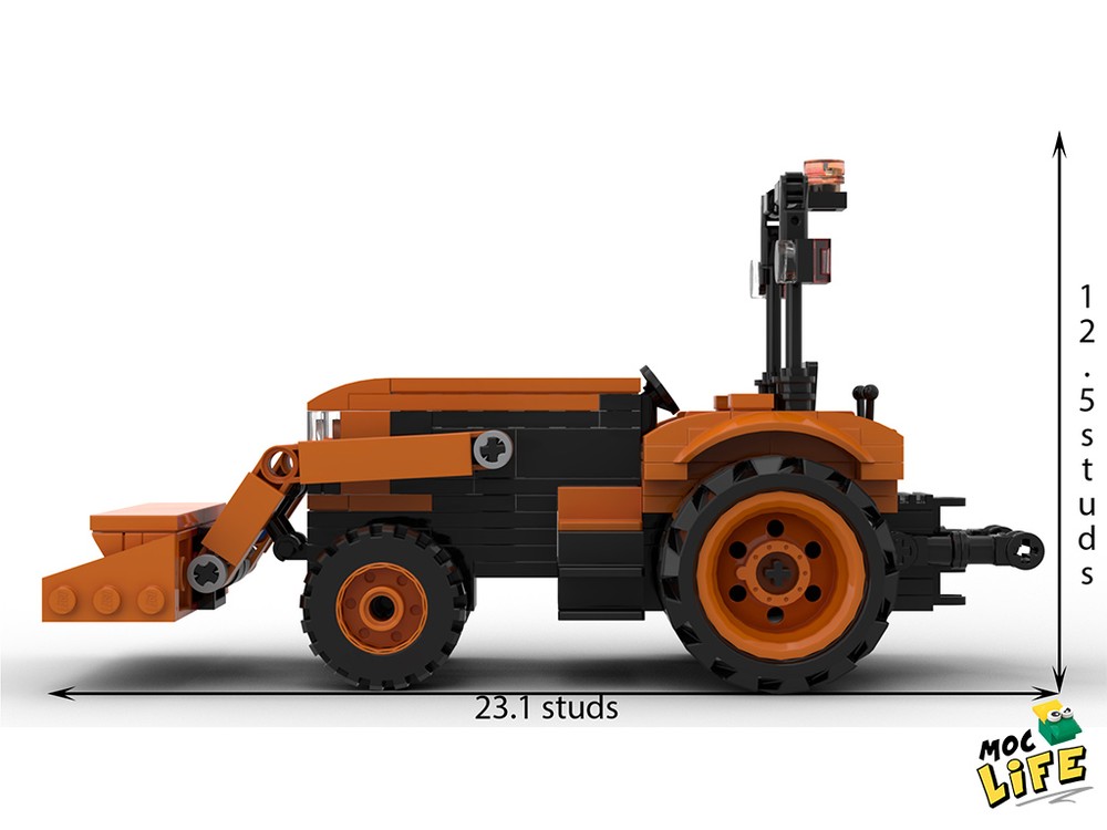 LEGO MOC Kubota LX2620 by MocLife | Rebrickable - Build with LEGO