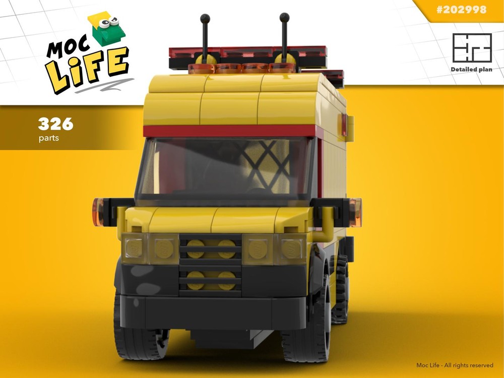 LEGO MOC Ford Transit 350 dually lifeguard by MocLife | Rebrickable ...