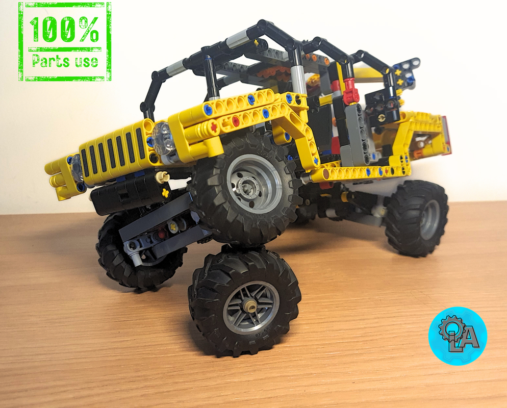 LEGO MOC Humvee 42122 B Model by O.L.A_Tech | Rebrickable - Build with LEGO