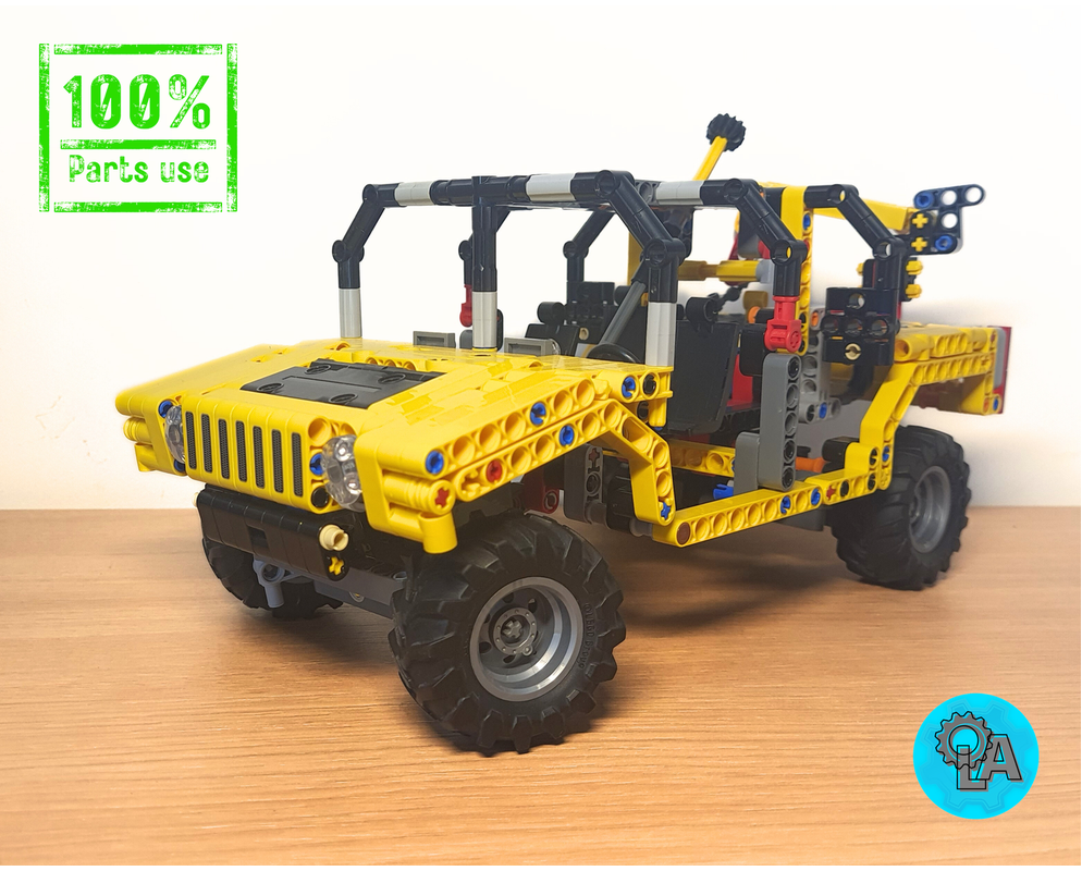 LEGO MOC Humvee 42122 B Model by O.L.A_Tech | Rebrickable - Build with LEGO