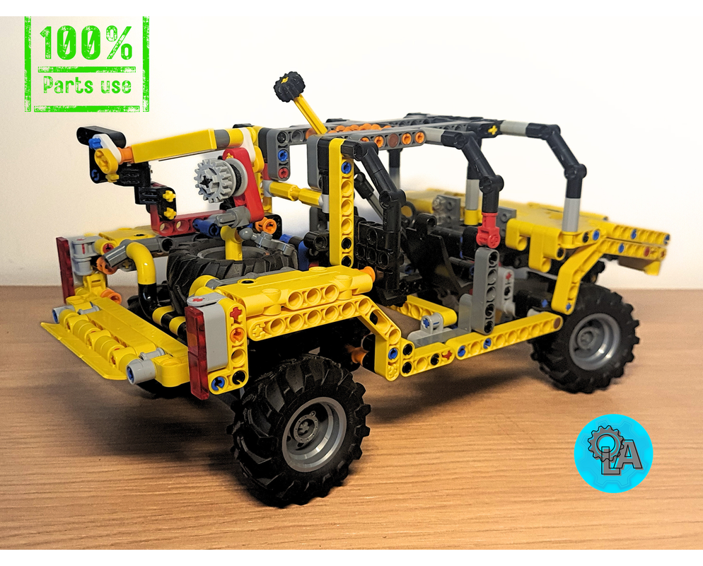 LEGO MOC Humvee 42122 B Model by O.L.A_Tech | Rebrickable - Build with LEGO