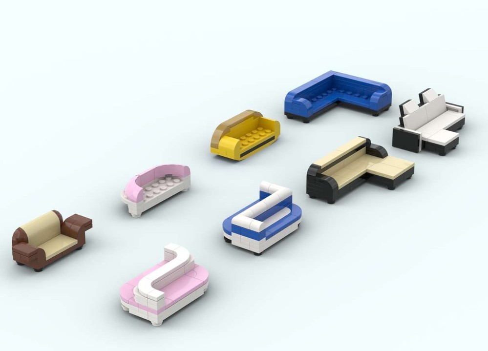 LEGO MOC Sofa Collection 3 : The Last One by MarkMOC71 | Rebrickable ...