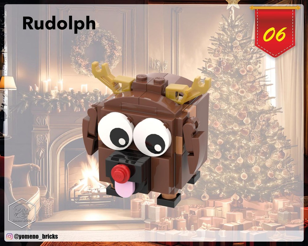 LEGO MOC Rudolph - Advent calendar 2024 - 06 by YomenoBricks ...