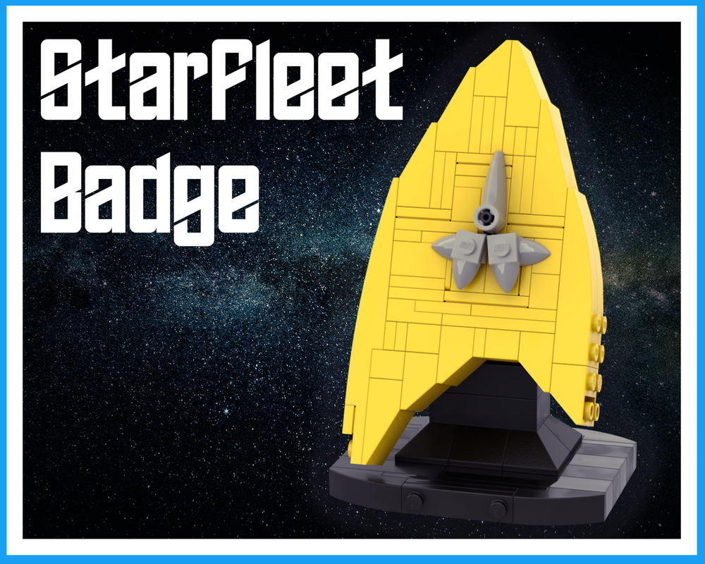 LEGO MOC Starfleet Badge - Star Trek by EA-Bricks | Rebrickable - Build ...