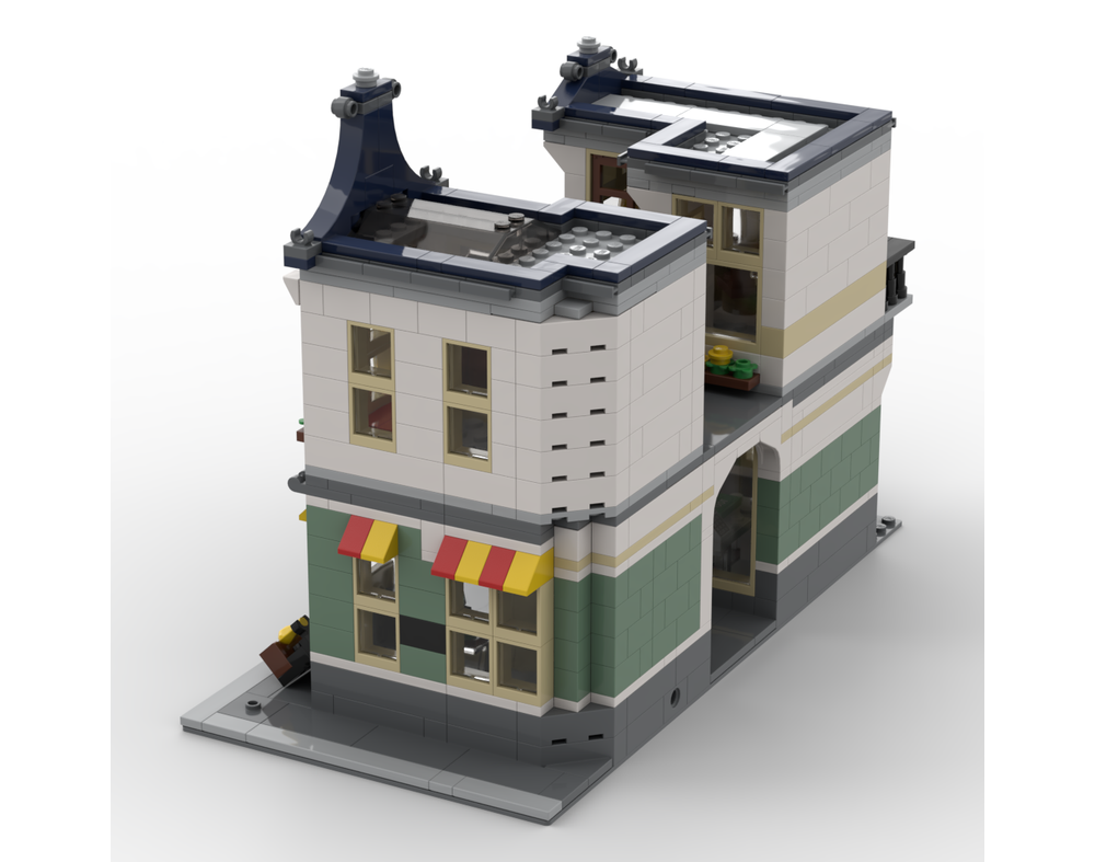 LEGO MOC Modular Toy and Grocery Shop by BrickAndBuildsI | Rebrickable ...