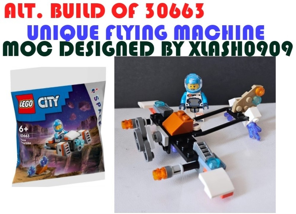 LEGO MOC 30663 UNIQUE FLYING MACHINE by xlash0909 | Rebrickable - Build ...