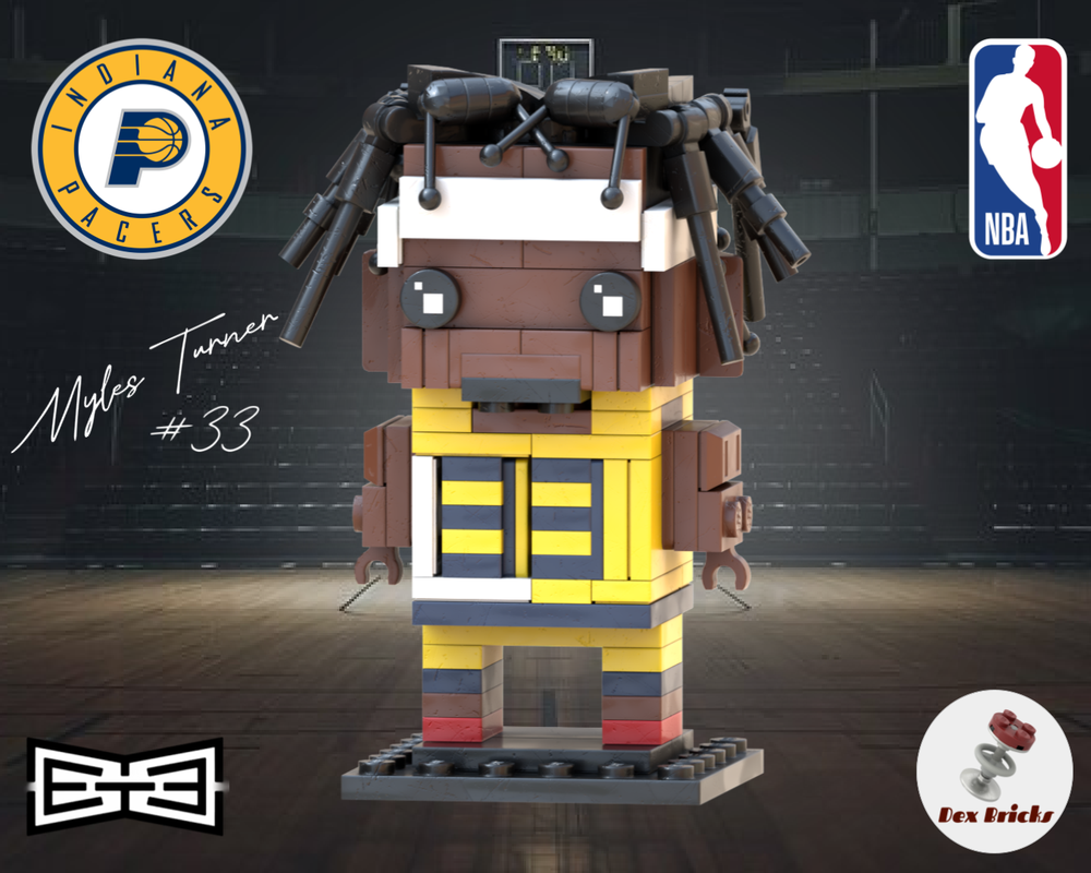 LEGO MOC Myles Turner Brickheadz by Dex Bricks | Rebrickable - Build ...