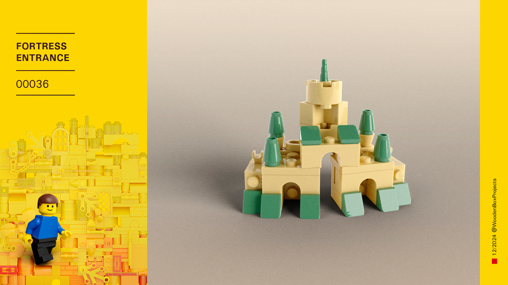 LEGO MOC Fortress Entrance by WoodenBoxProjects | Rebrickable - Build ...