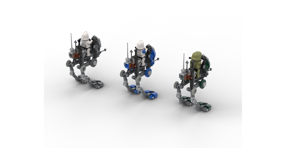 LEGO MOC SW Clone Wars Republic AT-RT Scout Walker (Available in ...