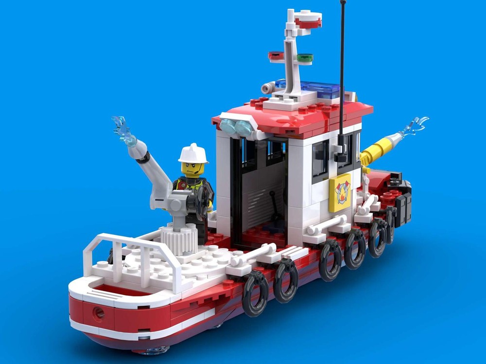 LEGO MOC-203112 Classic Fire Boat (Ship No. 4) by fidi70 | Rebrickable ...