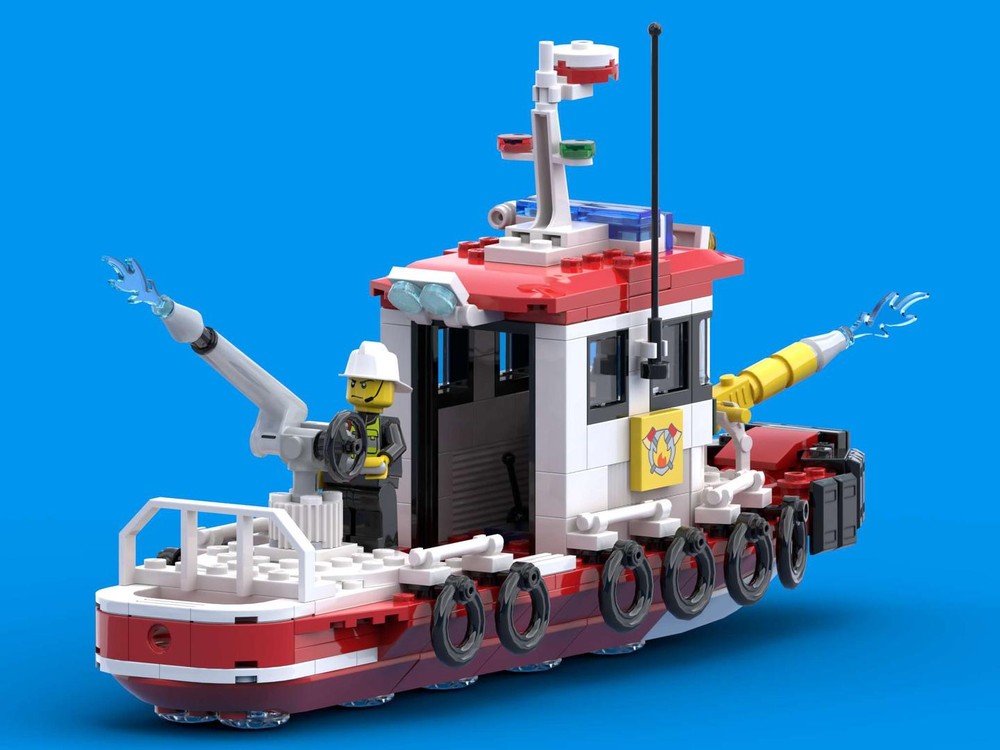 LEGO MOC-203112 Classic Fire Boat (Ship No. 4) by fidi70 | Rebrickable ...