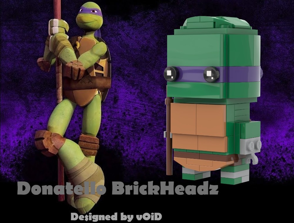 LEGO MOC Donatello from Teenage Mutant Ninja Turtles (2012) BrickHeadz ...