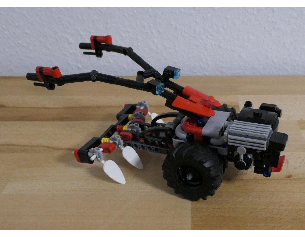 Lego Moc Simple Cultivator For Single Axle Tractor 4 By Larsagri