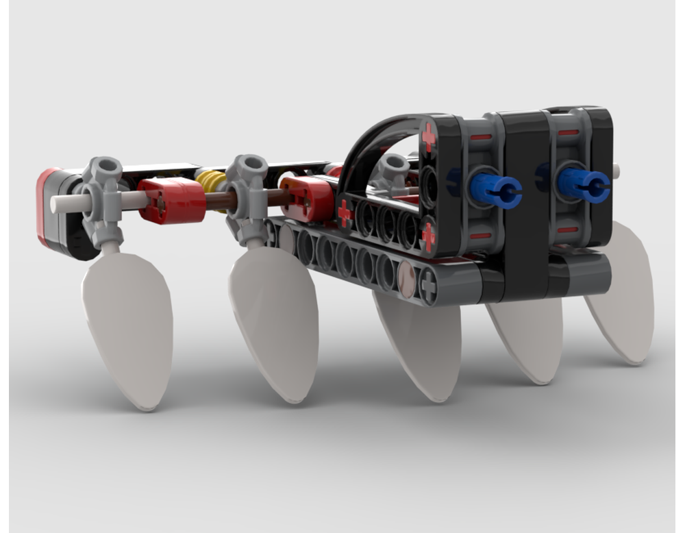Lego Moc Simple Cultivator For Single Axle Tractor 4 By Larsagri