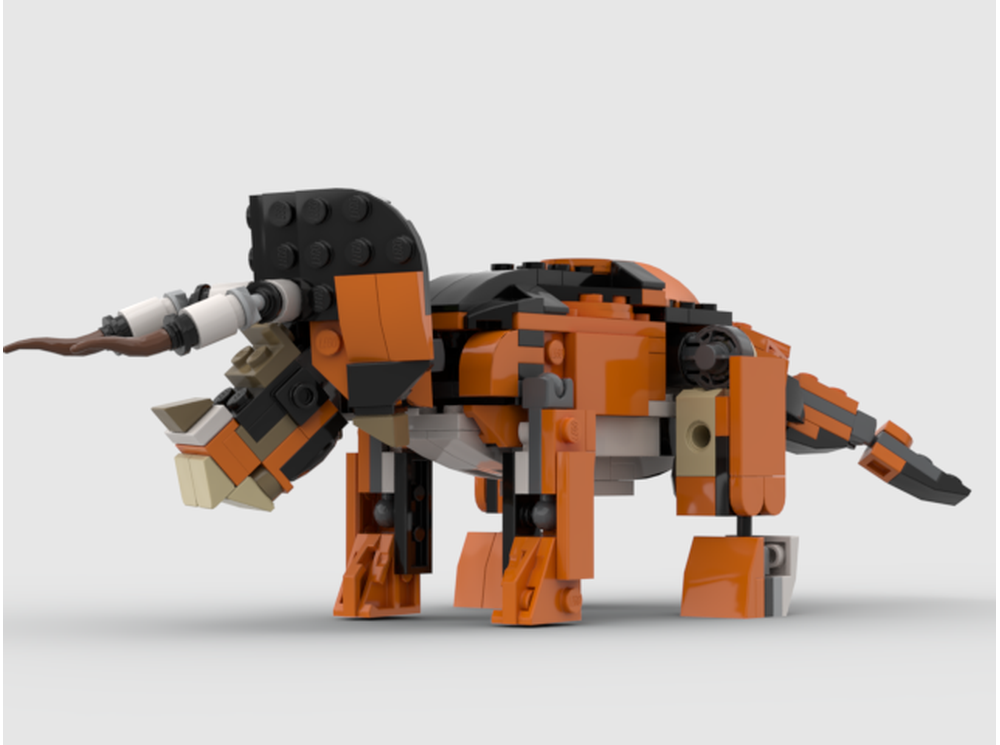 LEGO MOC 31129 Triceratops horridus minifig scale by Ddommark ...