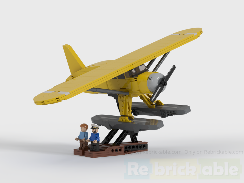LEGO MOC-203164 Tintin - Yellow seaplane by Kiwi-Bricks | Rebrickable ...