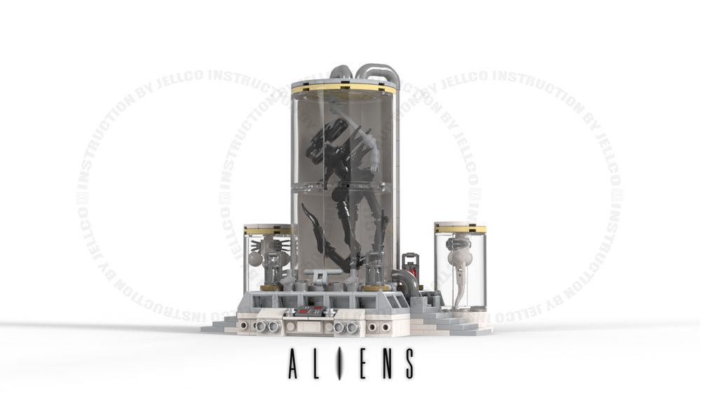 LEGO MOC Micro ALIENS Concept ART Series : Laboratory of Weyland Corp ...