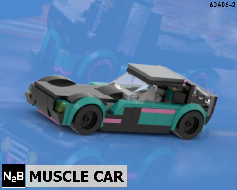 LEGO MOC 60406-2 Muscle Car by n2brick | Rebrickable - Build with LEGO