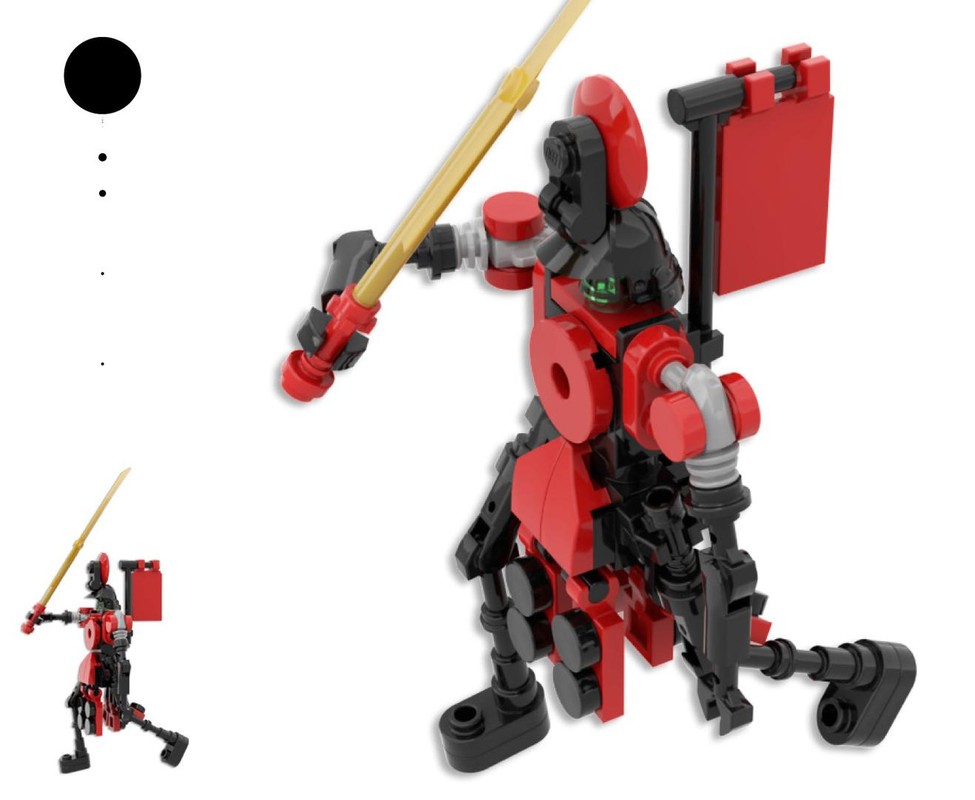 LEGO MOC 07 Black and Red Samurai by MyKidisanAlien | Rebrickable ...