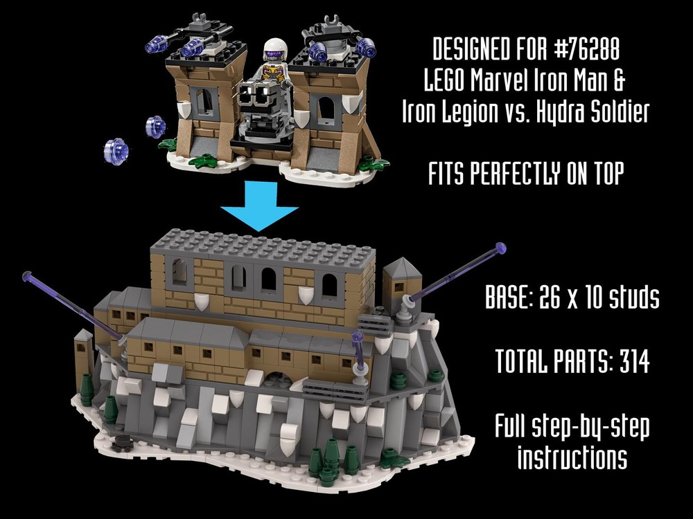 LEGO MOC Hydra Base Expansion for 76288 - LEGO Marvel Iron Man & Iron ...