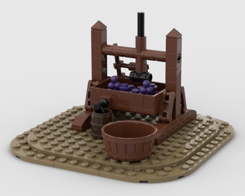 LEGO MOC medieval wine press by rammbolohne | Rebrickable - Build with LEGO
